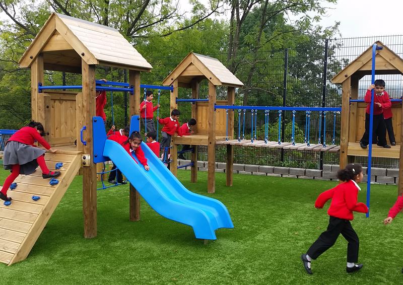 Playground Climbing Towers For Schools | Pentagon Play